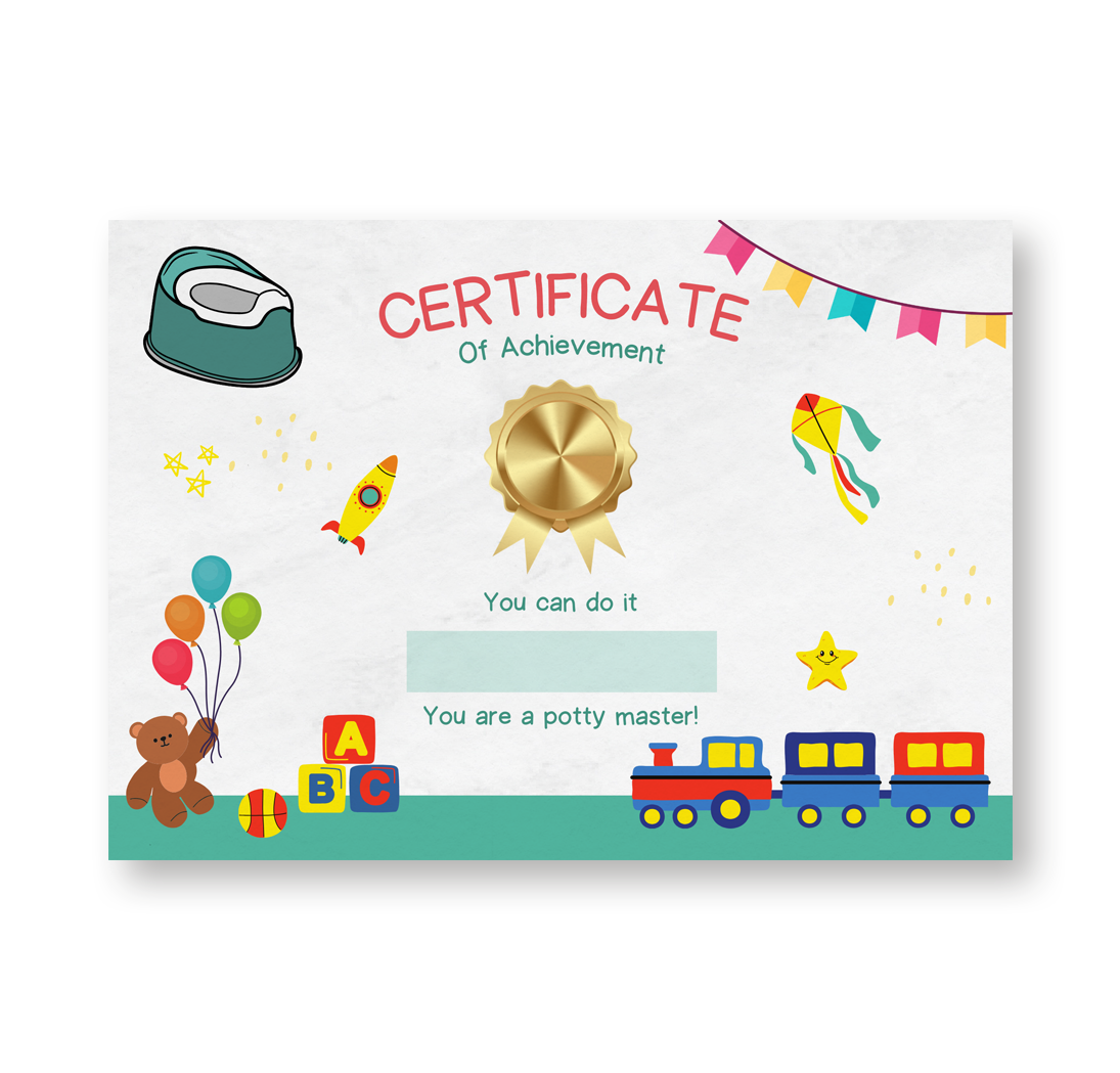 Free Potty Training Certificate | Potty Training With Love