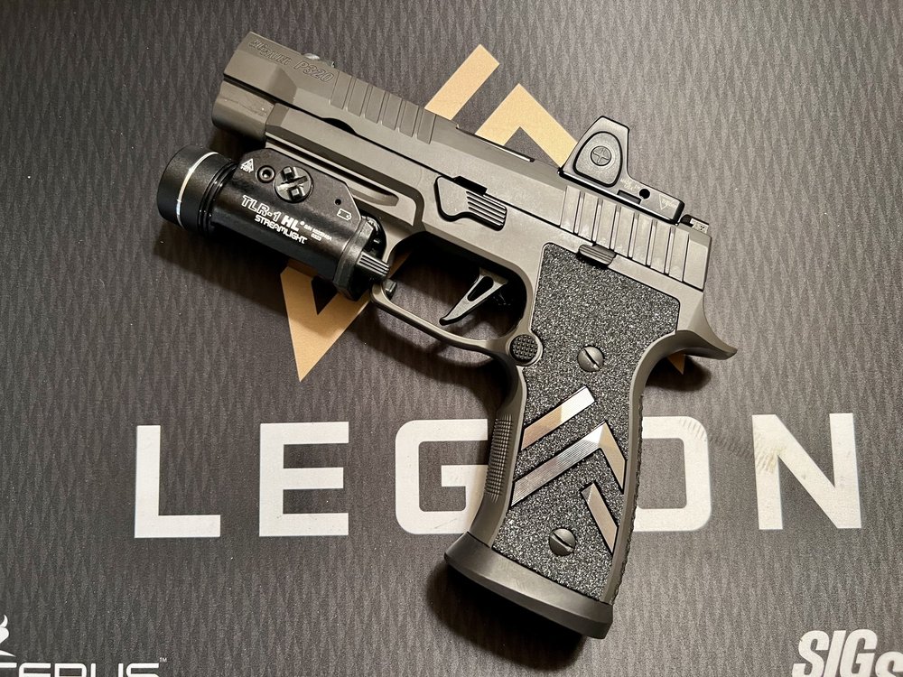 Sig Sauer P320 Axg Sxg Legion Lok Grip Panels With Permanent Traction