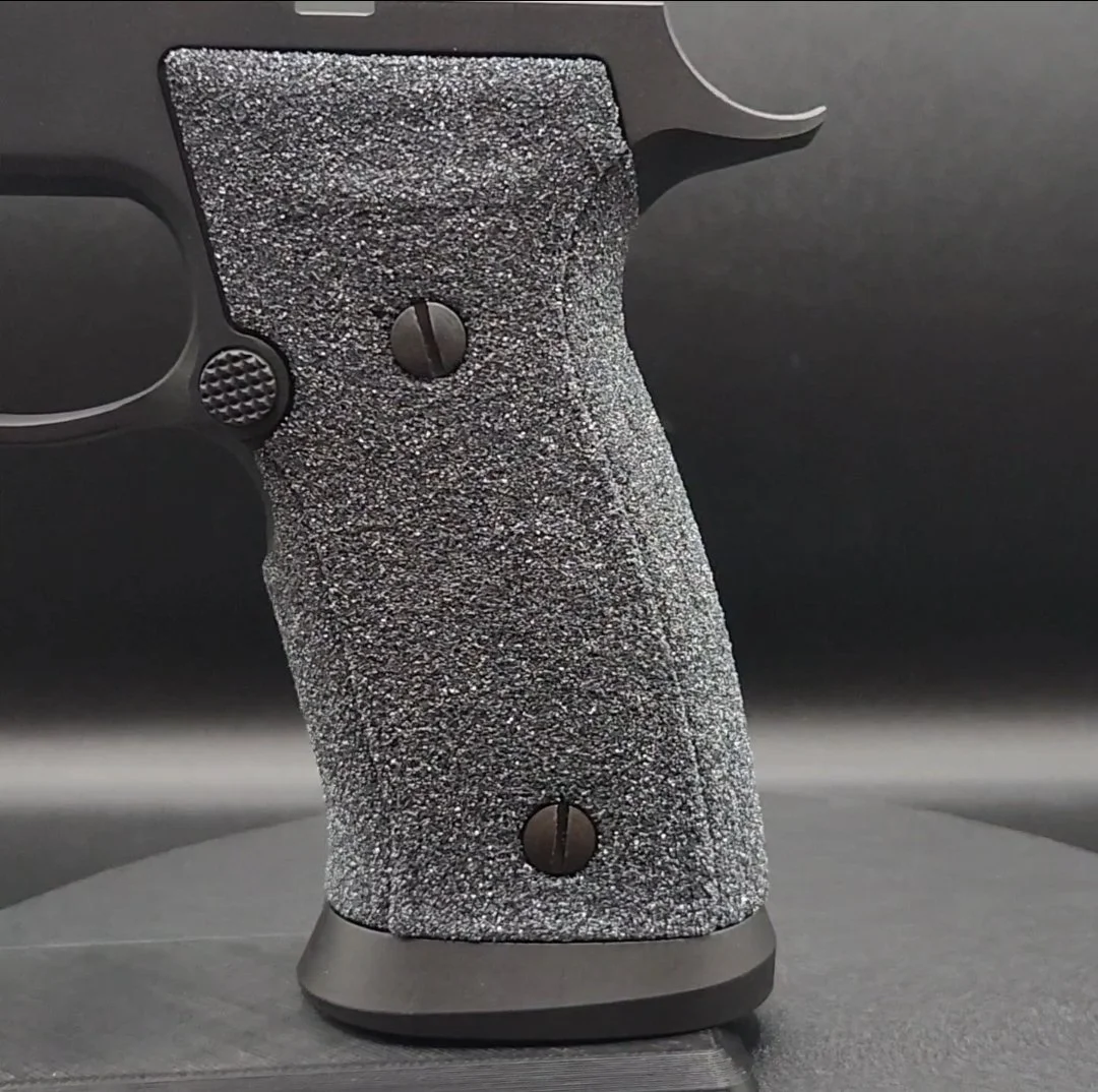 Sig Sauer P320 AXG Silicon Carbide Grip Modules — Carbided