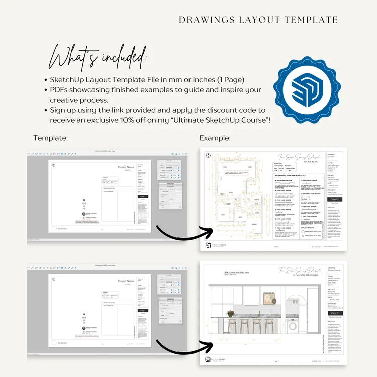 LIGHTING & GPO TEMPLATE 🌟 SketchUp LayOut Template — BALIKA HOMES