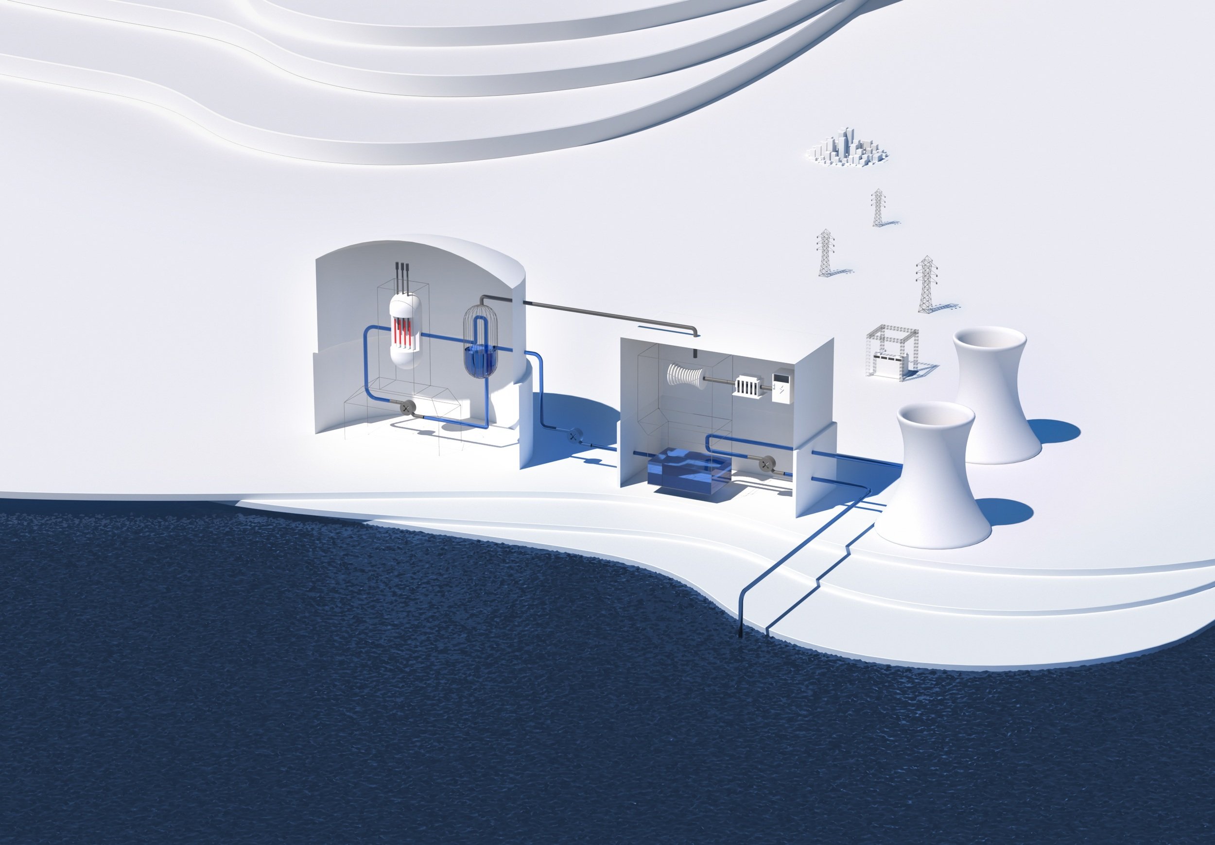 Nuclear Power Generation Visuals for the Brochure — 3DCG モーショングラフィクス 動画 ...
