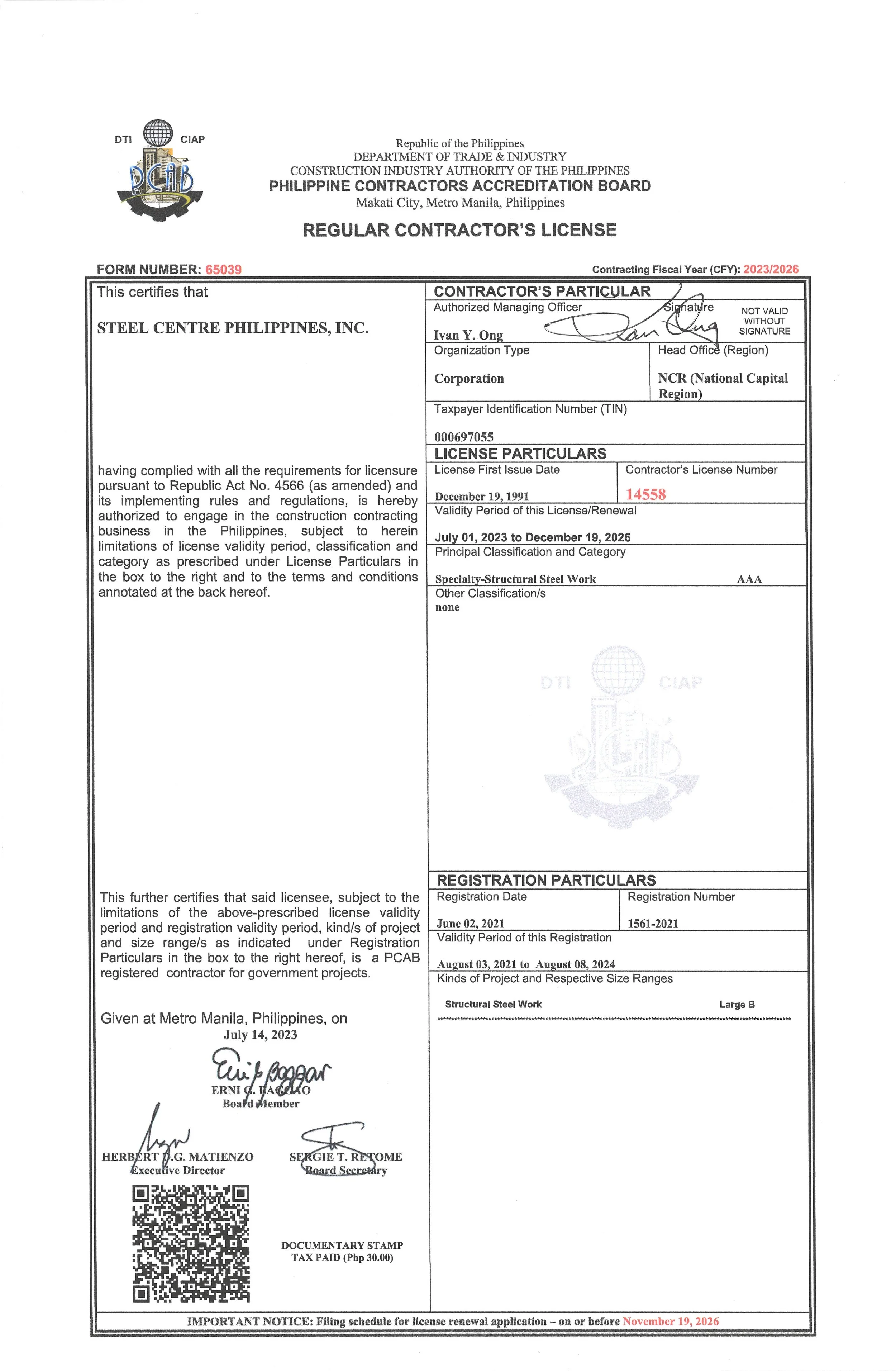About Us — Steel Centre Philippines, Inc.