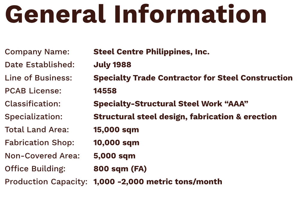 About Us — Steel Centre Philippines, Inc.