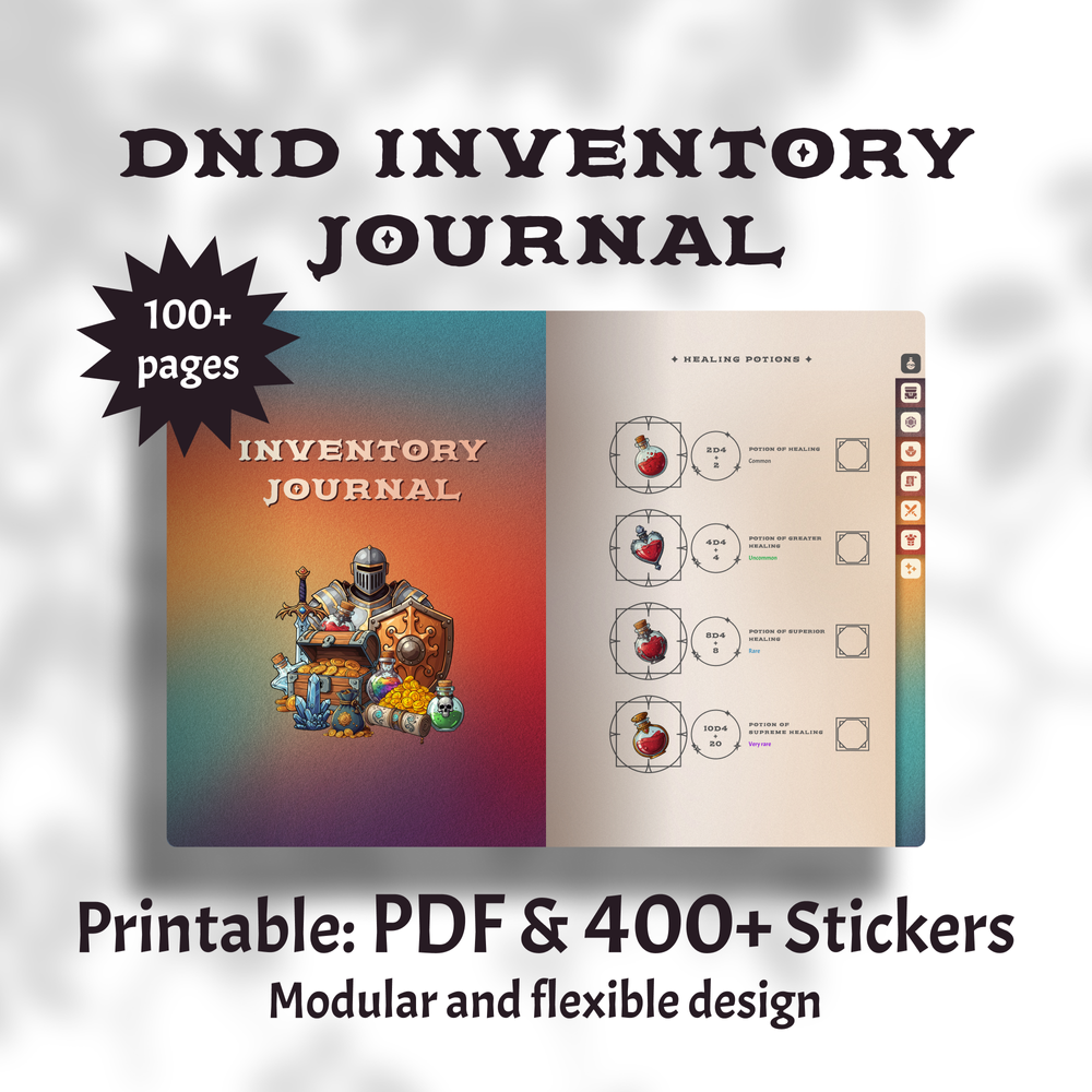 DnD 5e Equipment Cards – 37 Printable Item Packs (PDF + PNG) — Mirime