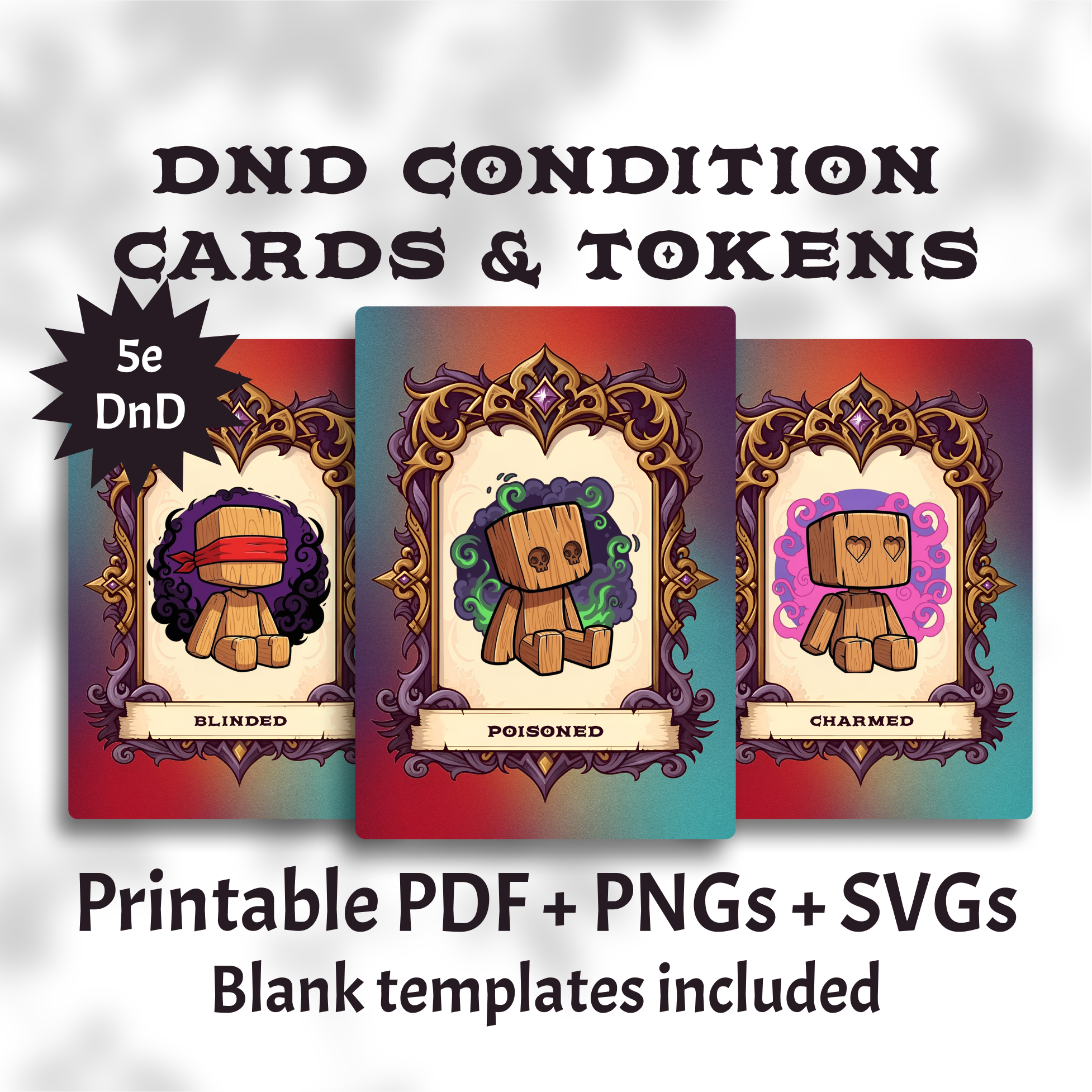 Printable DnD 5e Tools & Kits – 36 Item Cards PDF + PNG — Mirime