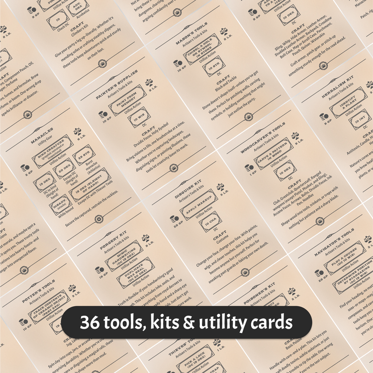DnD 5e Weapon Cards – 38 Printable Item Cards with Simple & Martial ...