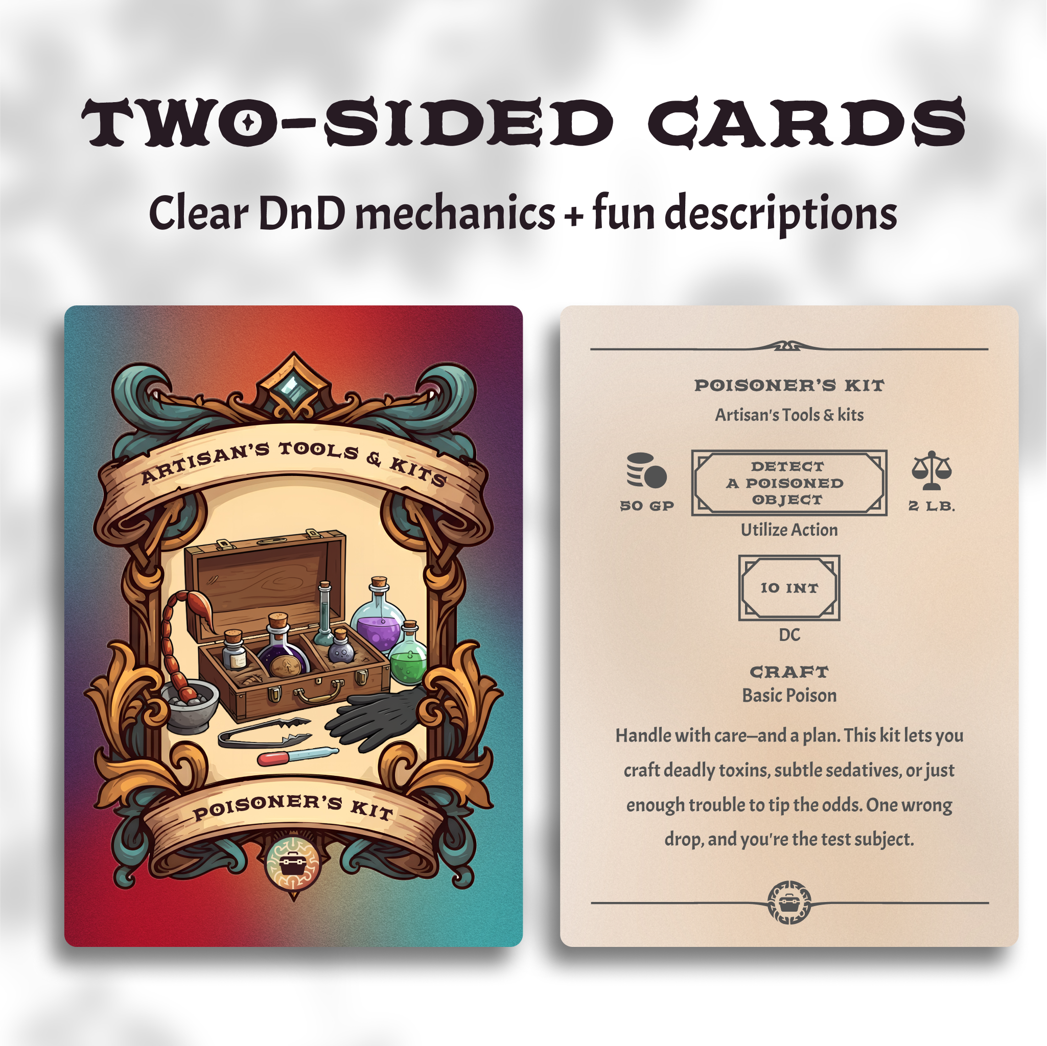 DnD 5e Weapon Cards – 38 Printable Item Cards with Simple & Martial ...