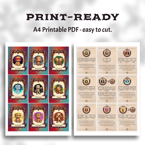 Printable DnD 5e Tools & Kits – 36 Item Cards (PDF + PNG) — Mirime
