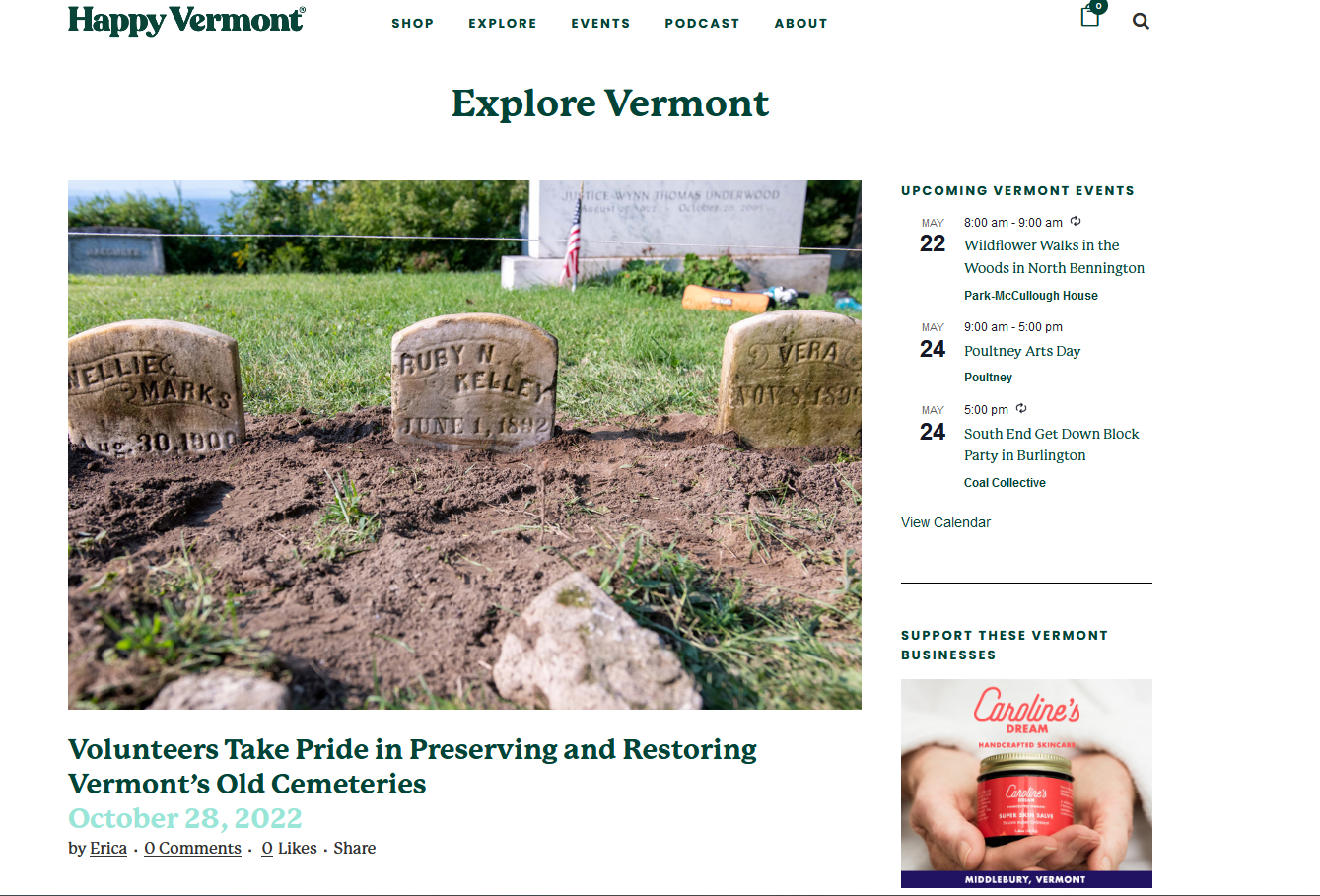 Vermont Old Cemetery Association