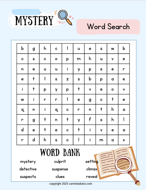 Free Printable Cozy Mystery Word Games — Cozy Crime Reads