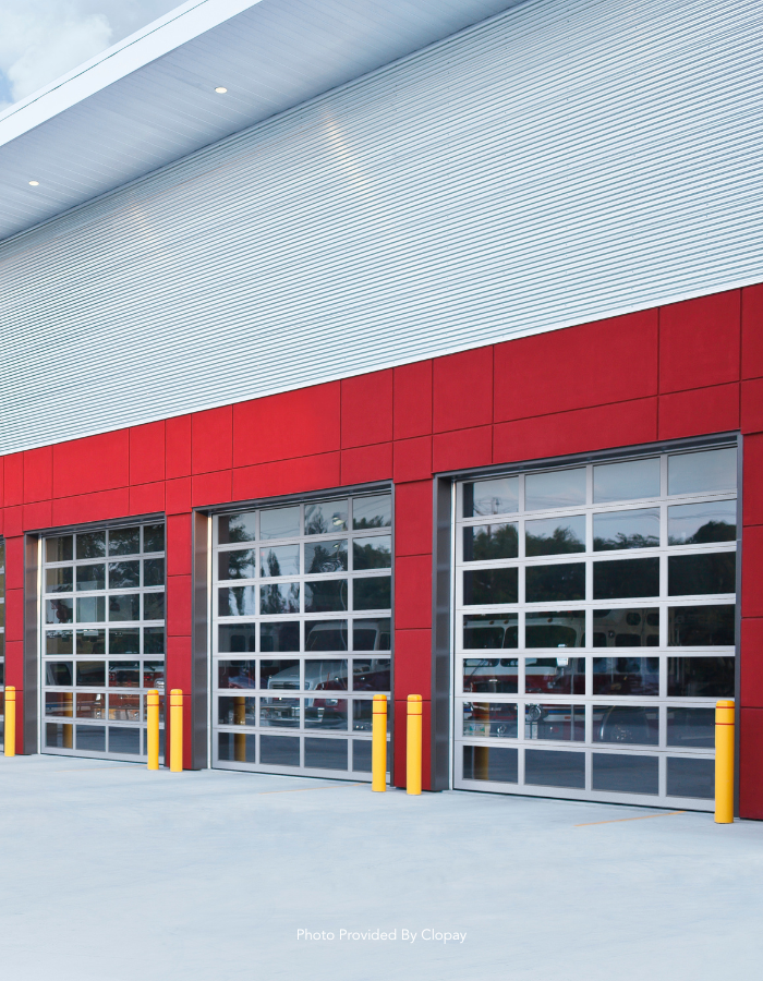 Clopay 904 & 904U Aluminum Full-View Doors — R&S Concord