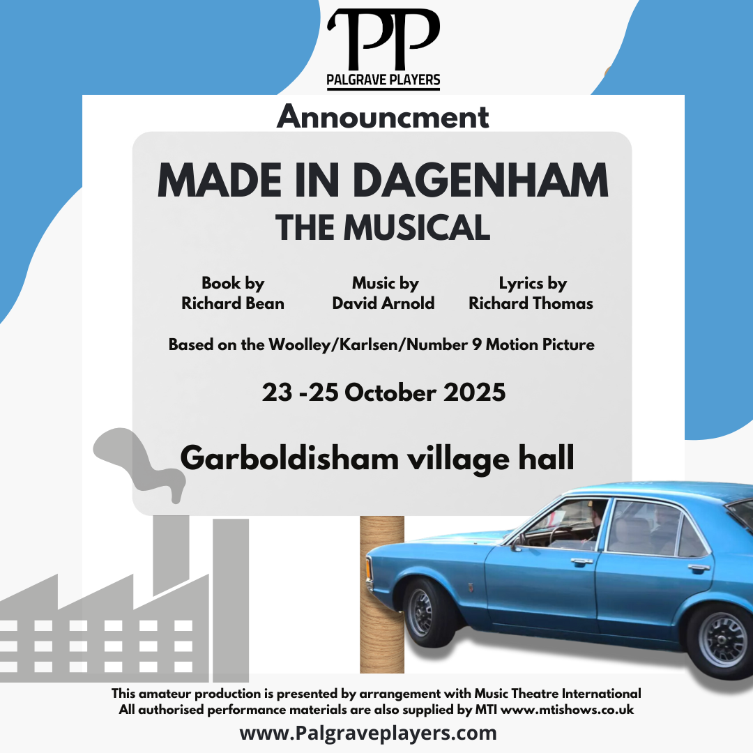Palgrave Players announce show for 2025 — Palgrave Players