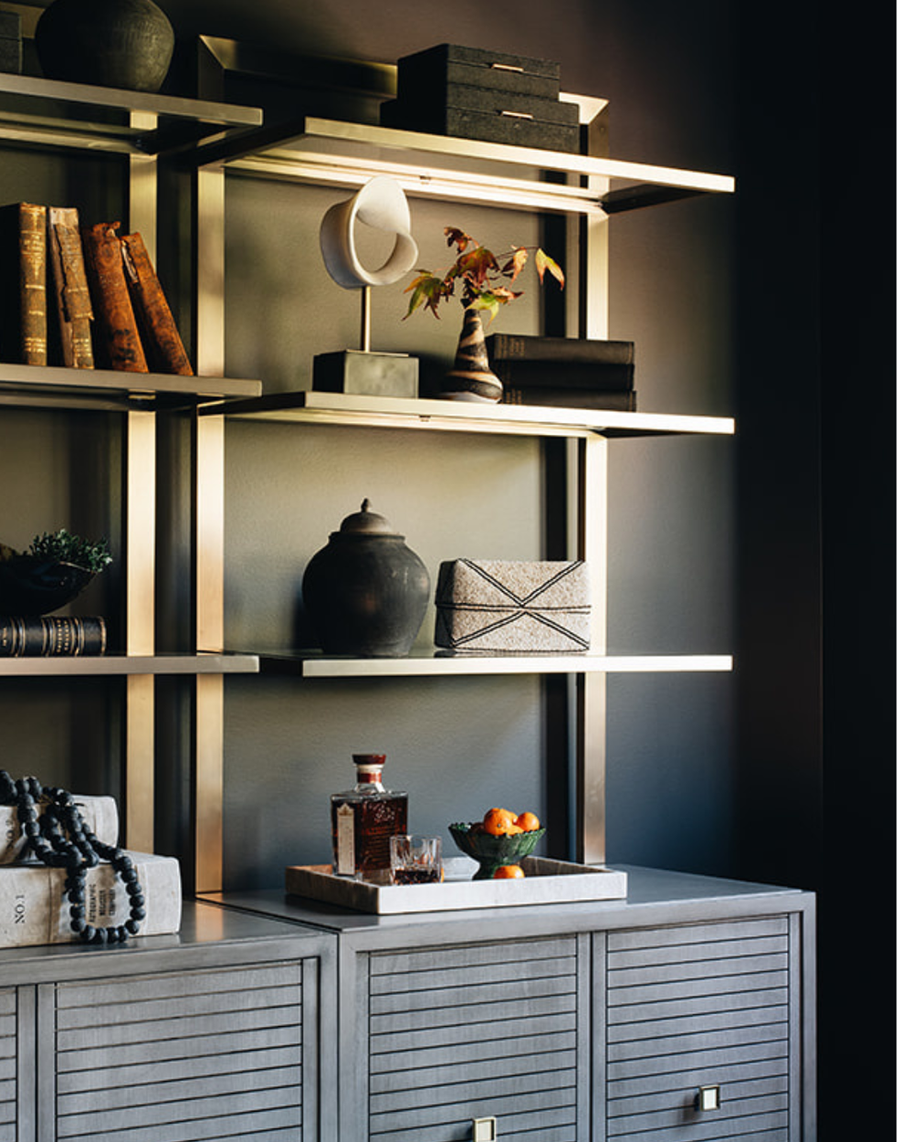 Sophisticated Home Study - Attic Remodel — Sarah Coe Design - Full ...