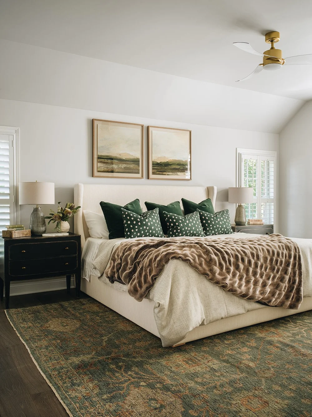 Warm & Cozy Primary Bedroom — Sarah Coe Design - Full Service Interior ...