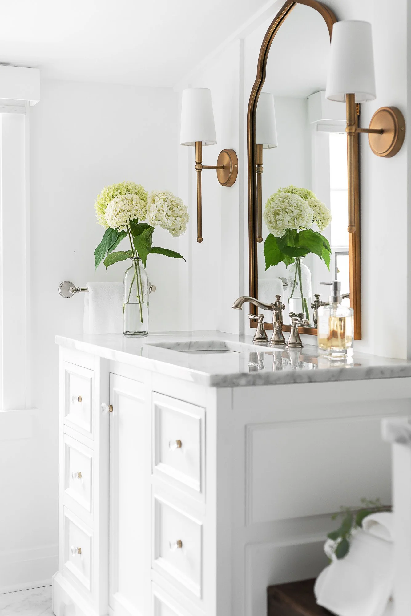 Crisp White Primary Bath Project, Glen Ellyn, IL — Sarah Coe Design ...