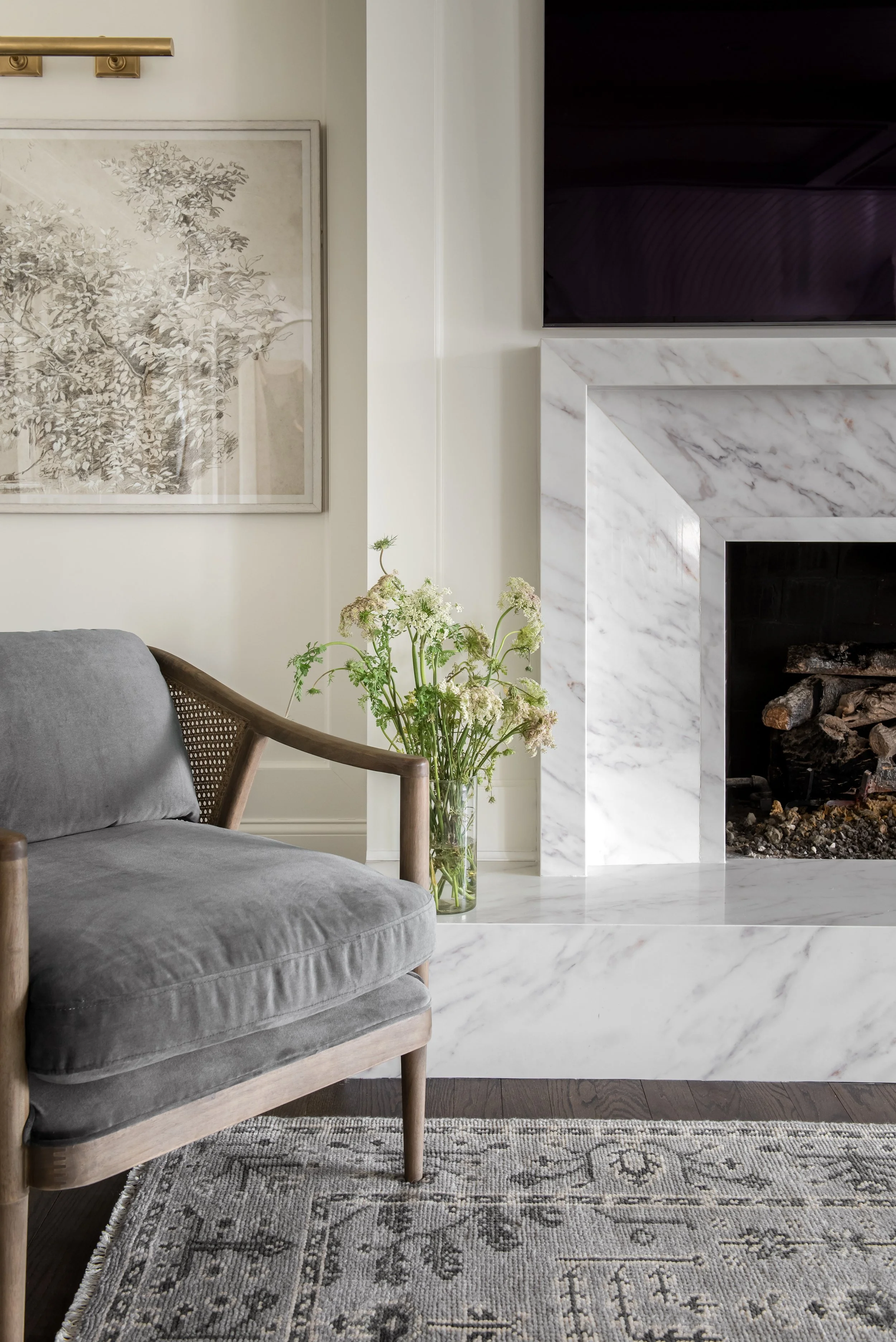 Classic Living Room Design with Custom Entertaining Sidebar — Sarah Coe ...