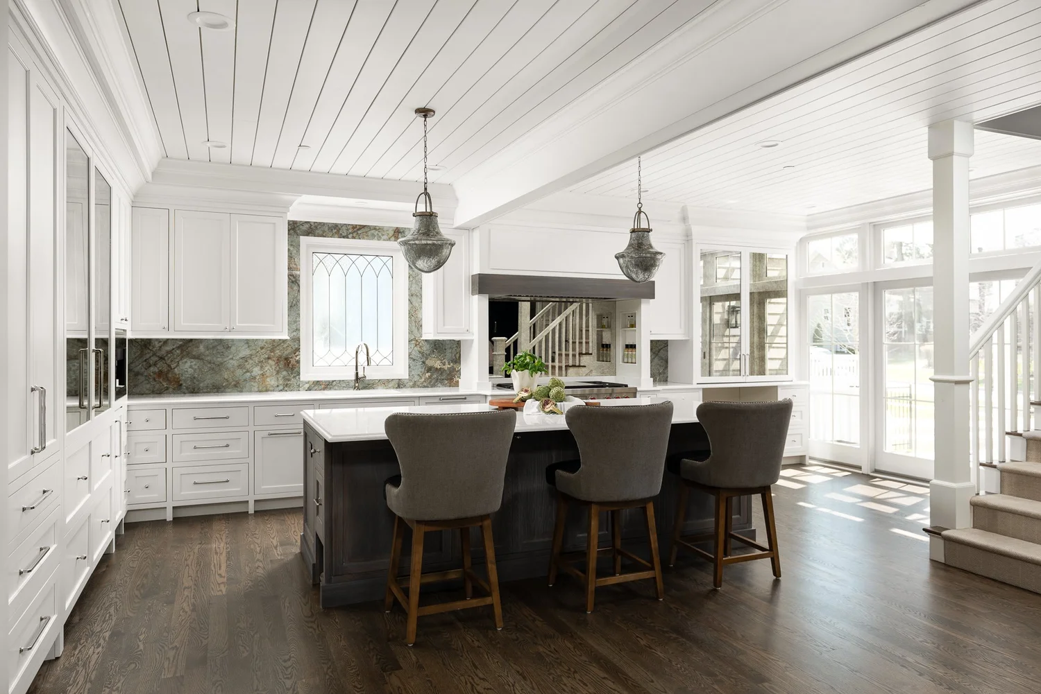 Nautical Reflection Kitchen Design, Glen Ellyn, IL — Sarah Coe Design ...