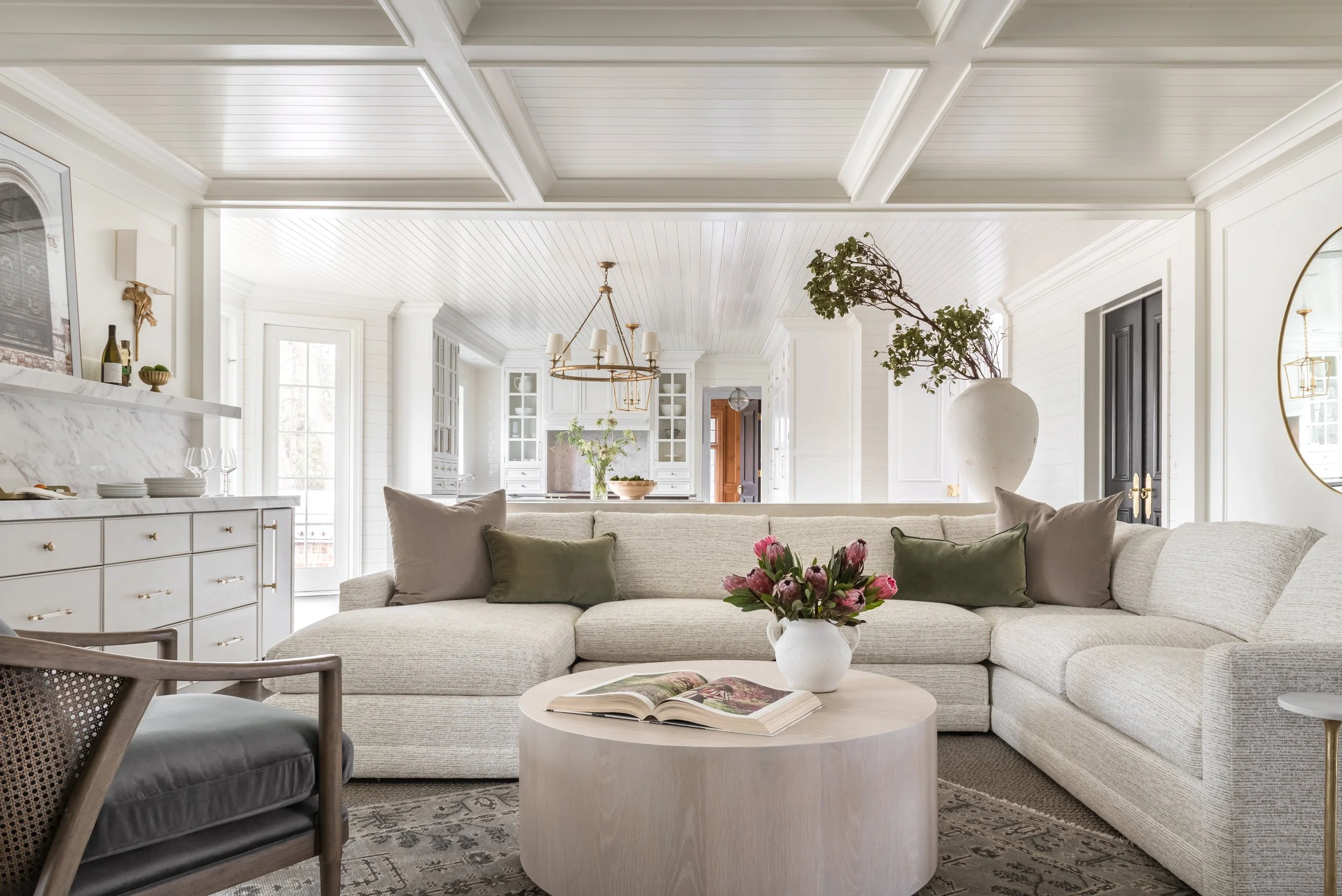 Classic Living Room Design with Custom Entertaining Sidebar — Sarah Coe ...