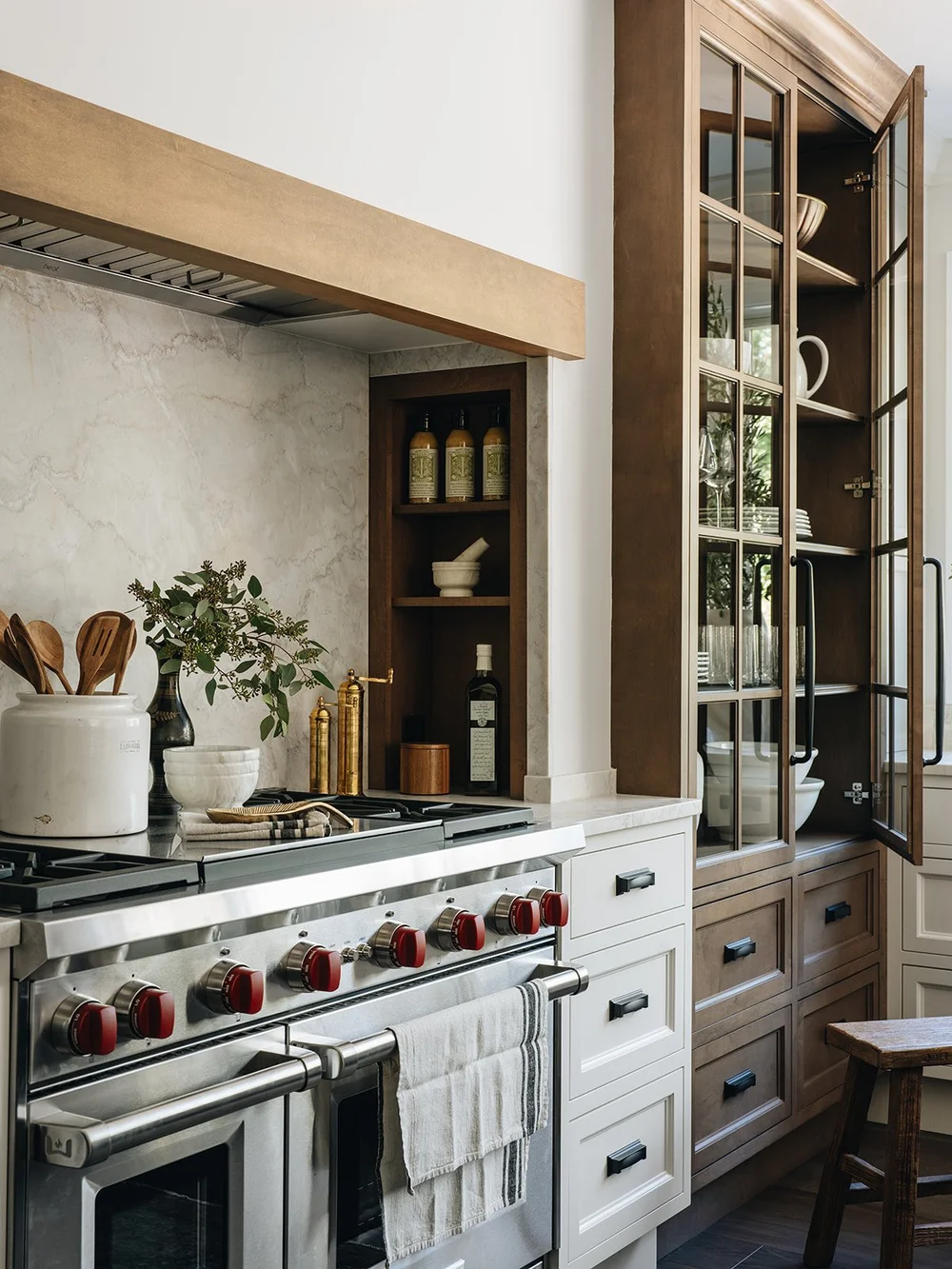 Timeless Kitchen with Wood & Painted Cabinetry — Sarah Coe Design ...