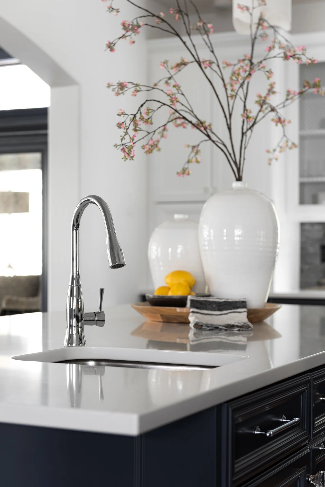 Elegant Open-Concept Kitchen with Glam Details — Sarah Coe Design ...