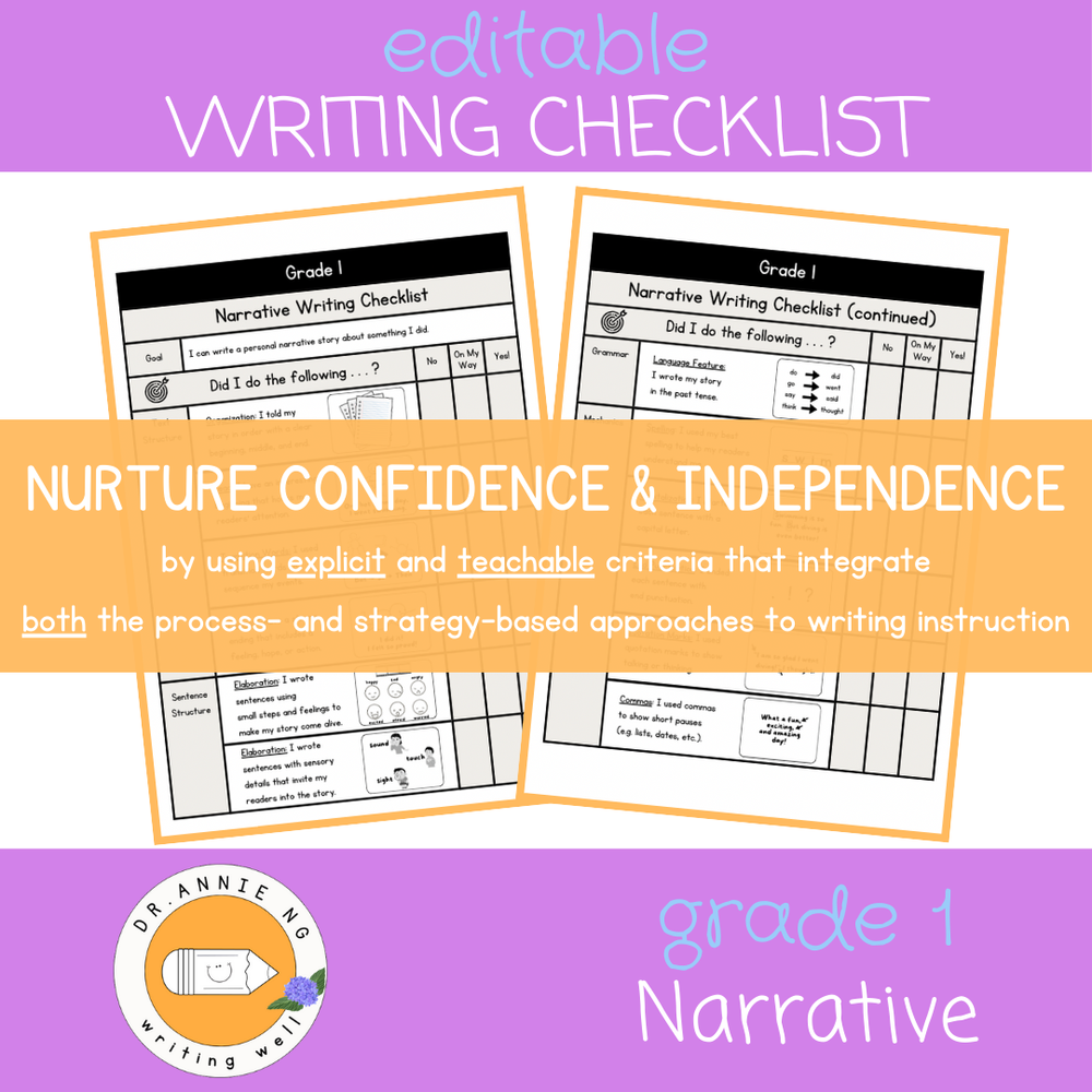 G1 Narrative Checklist — Annie Chang Ng