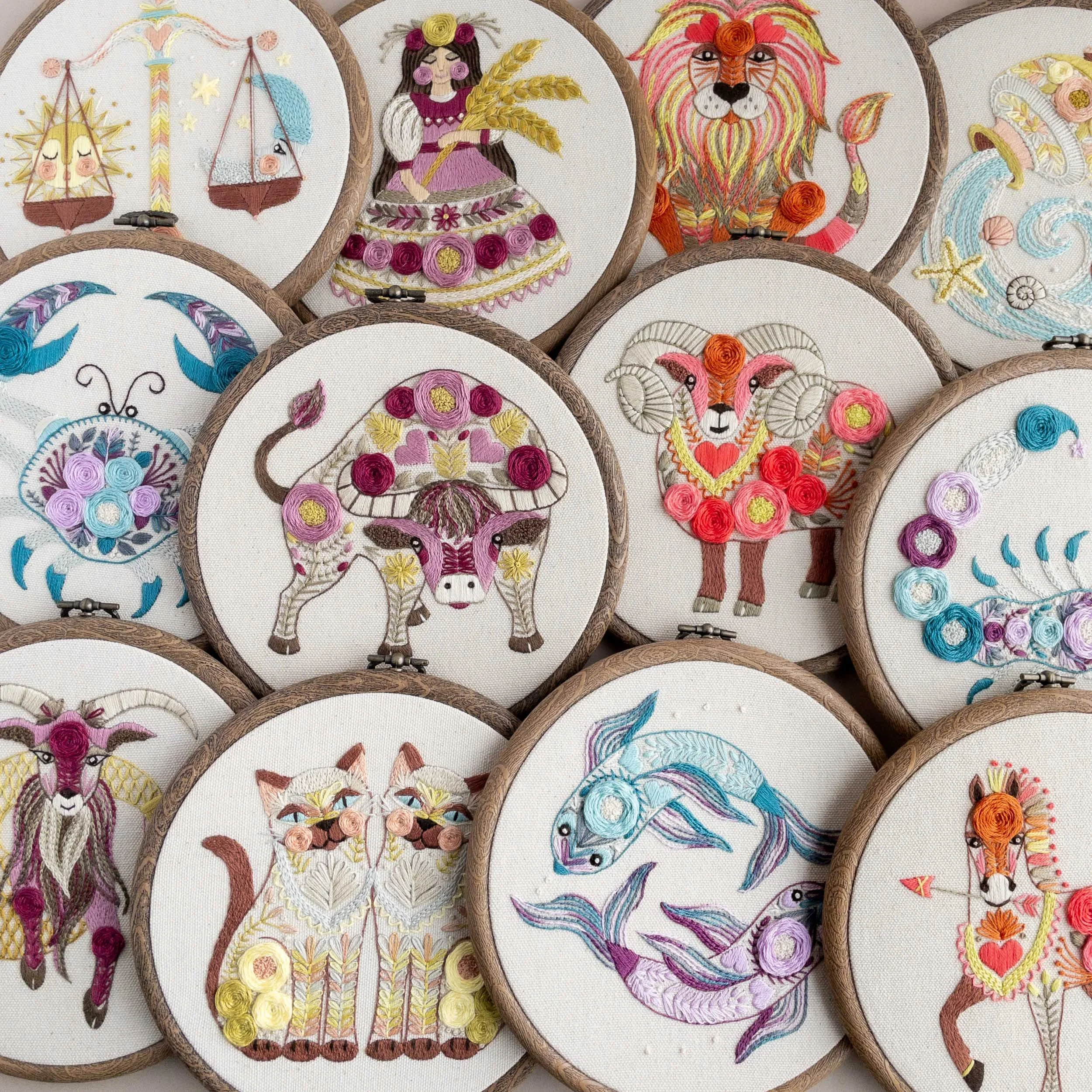 The Hoop in Hand – Embroidery Patterns for Felt Ornaments and Hoop Art
