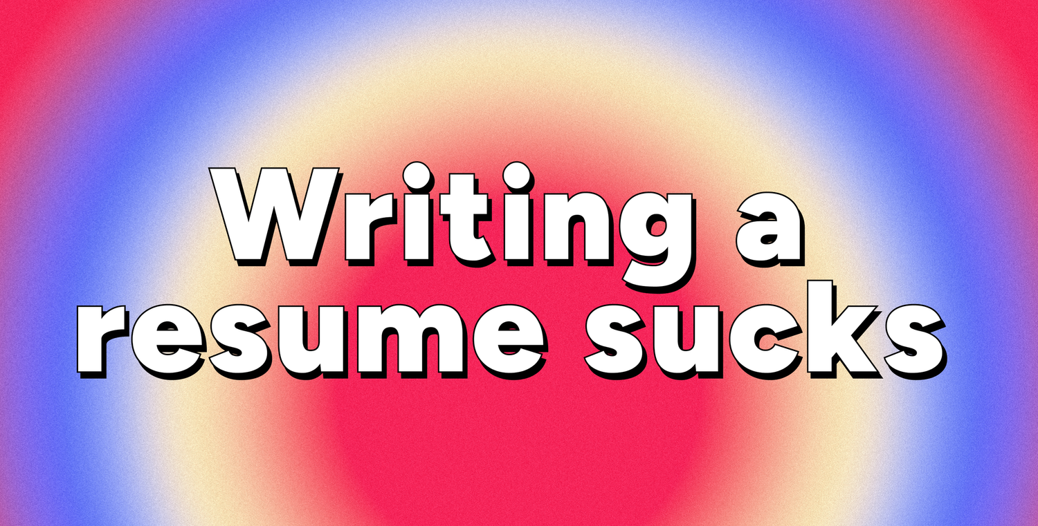 How To Write A Resume — Haley Fiege