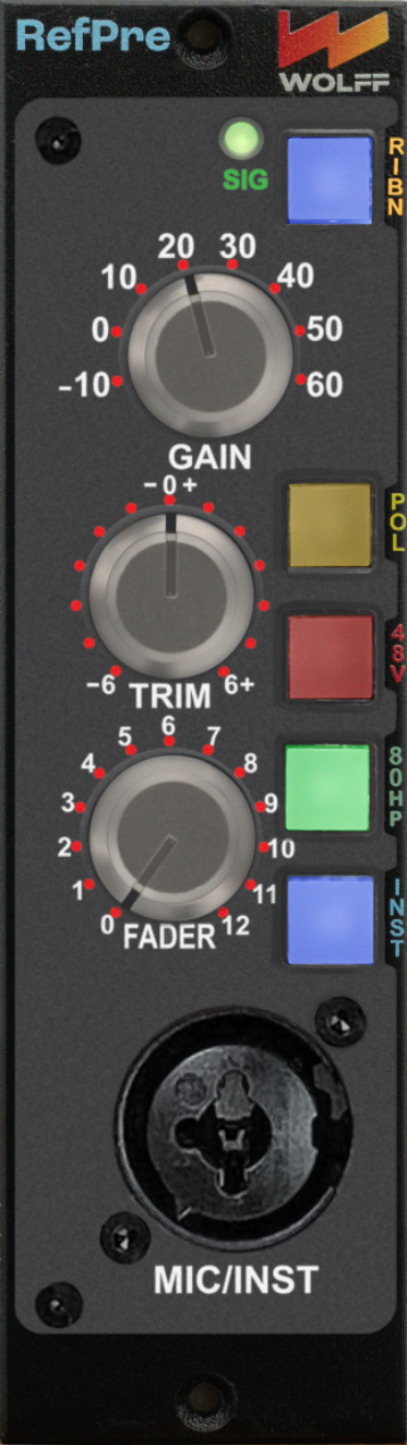 RefPre Reference Microphone Preamp — Wolff Audio