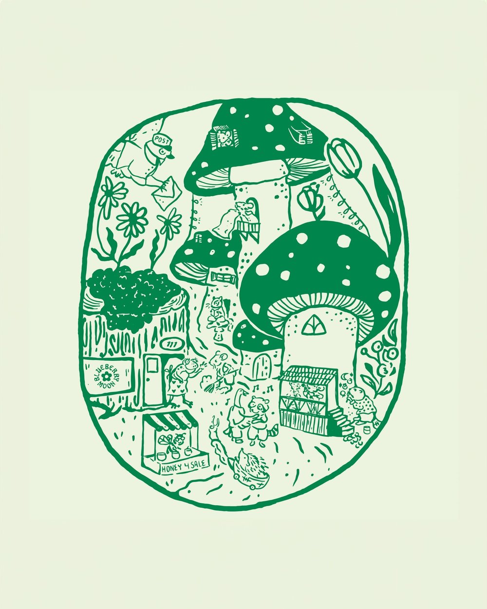 Blueberry Moon(All)(Branding)(Illustration) — Third Rodeo Creative