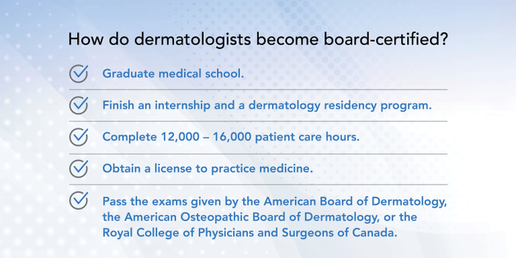 What is a board-certified dermatologist? — SKN Dermatology