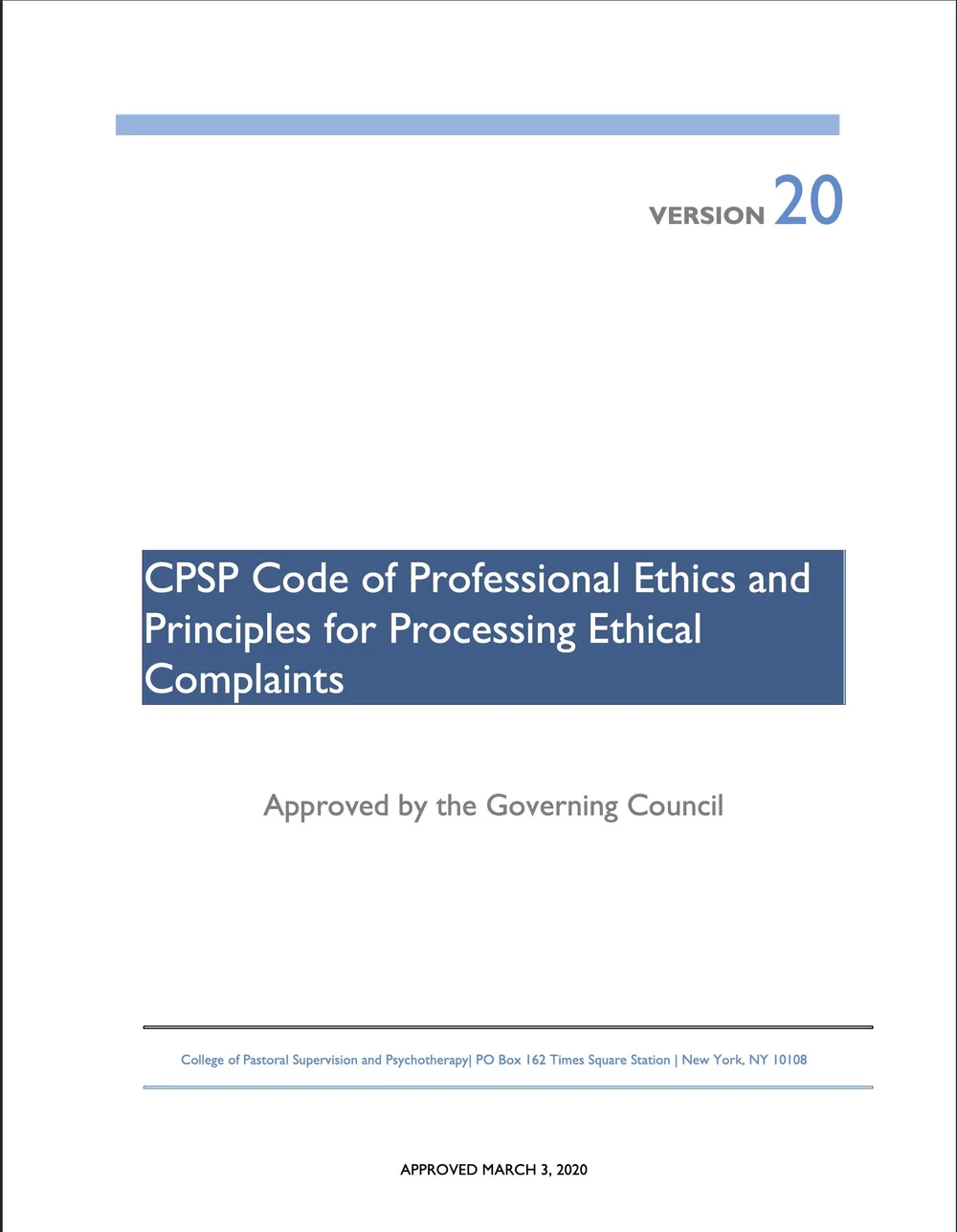 General 4 — CPSP
