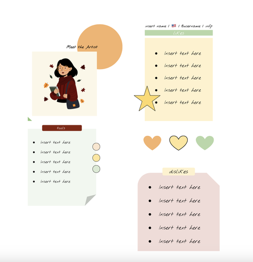 Aesthetic Meet the Artist Template — Templates and Tutorials