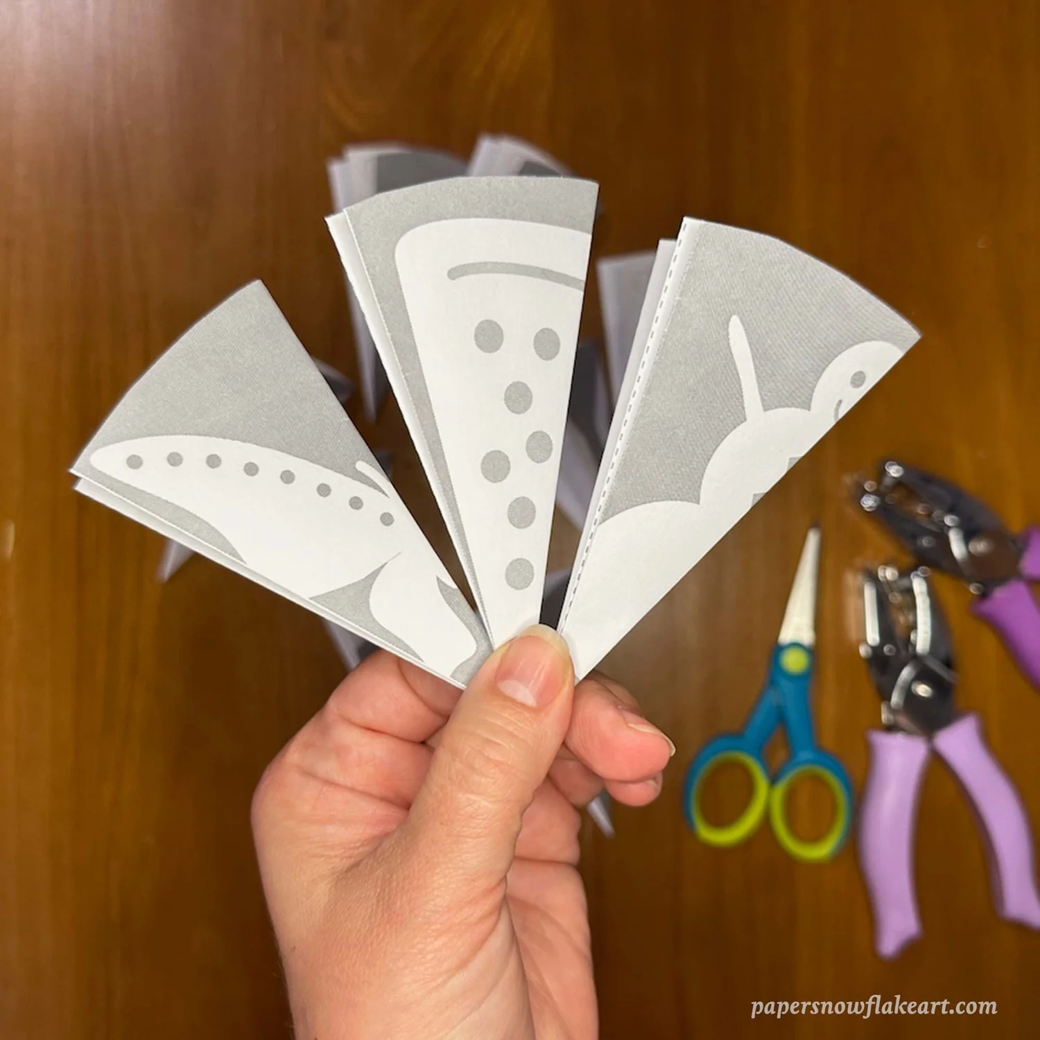 Winter Paper Snowflake Bundle (10 Paper Snowflake Patterns - PDF ...