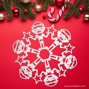 Winter Paper Snowflake Bundle (10 Paper Snowflake Patterns - PDF ...