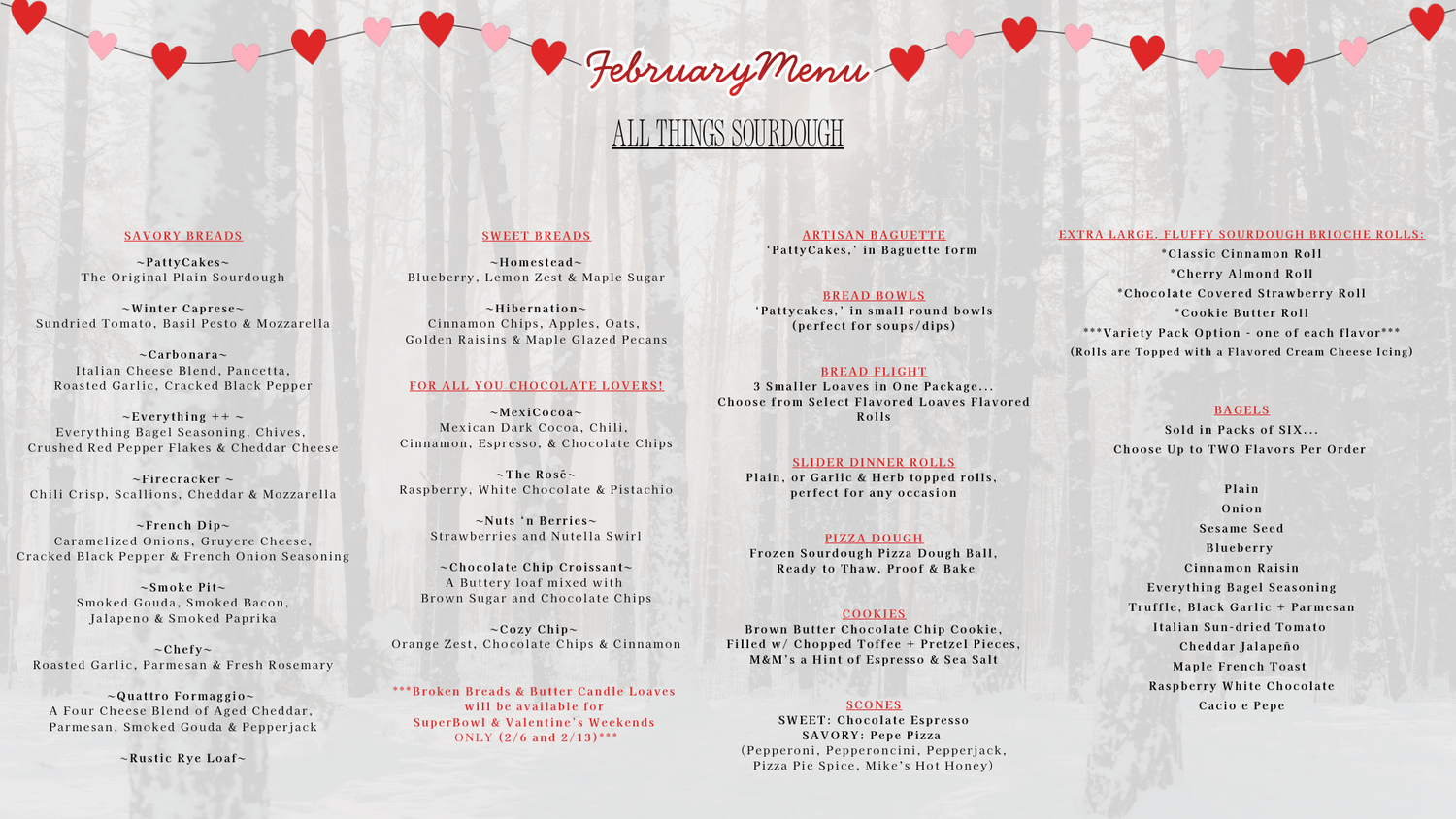 Menu — Breaking Bread Bakery