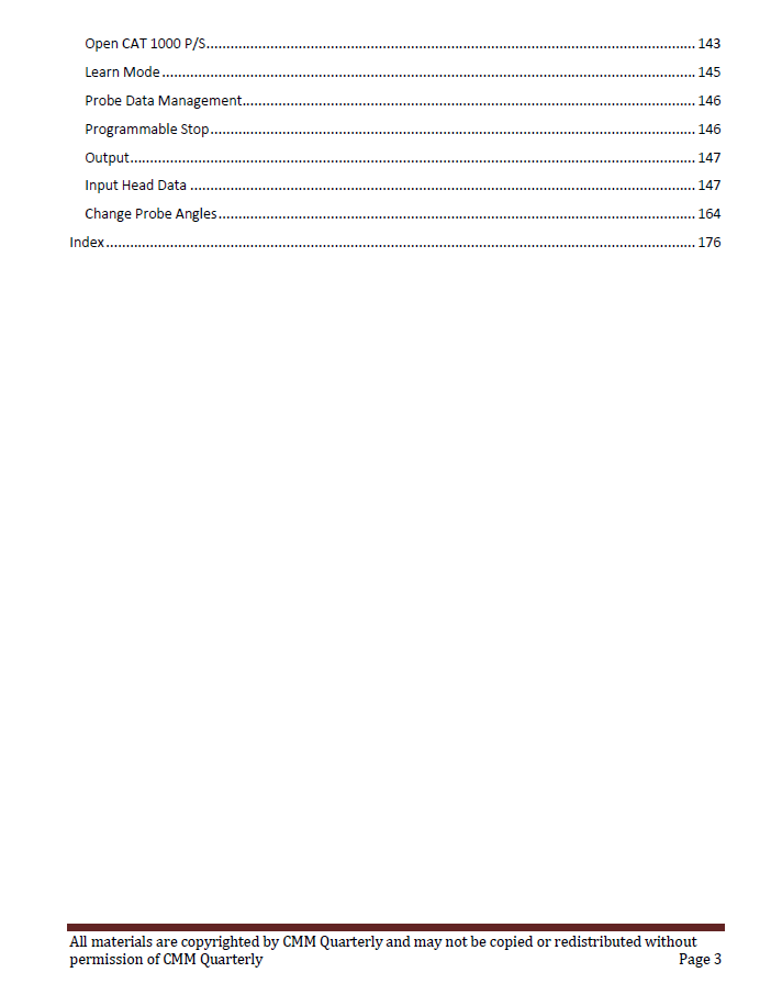 CMM Manager DCC Training Manual — CMM QUARTERLY