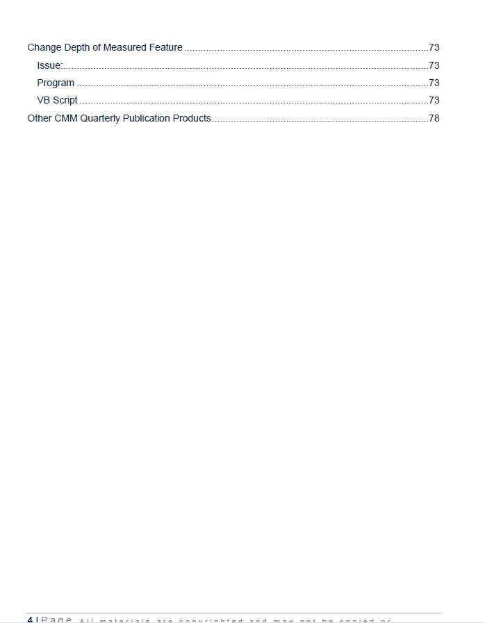 Store 2 — CMM QUARTERLY