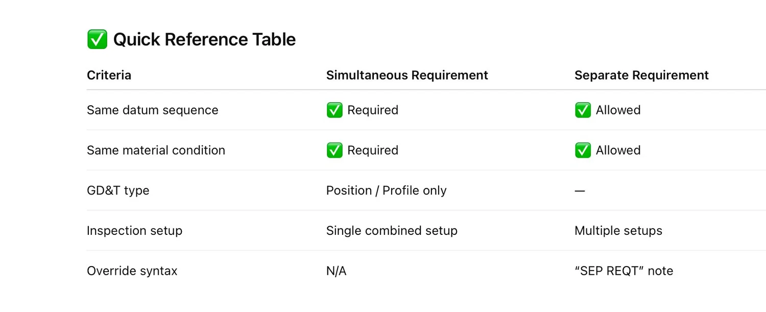 Simultaneous Requirements in GD&T: What They Are & How They Work — CMM ...