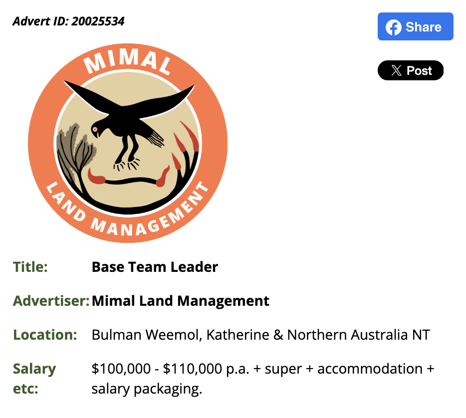 Jobs & Opportunities — Mimal Land Management