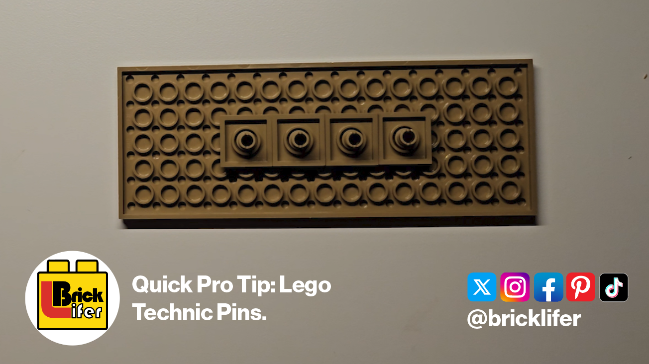LEGO TIP: Technic Pins Install - Brick by Brick.