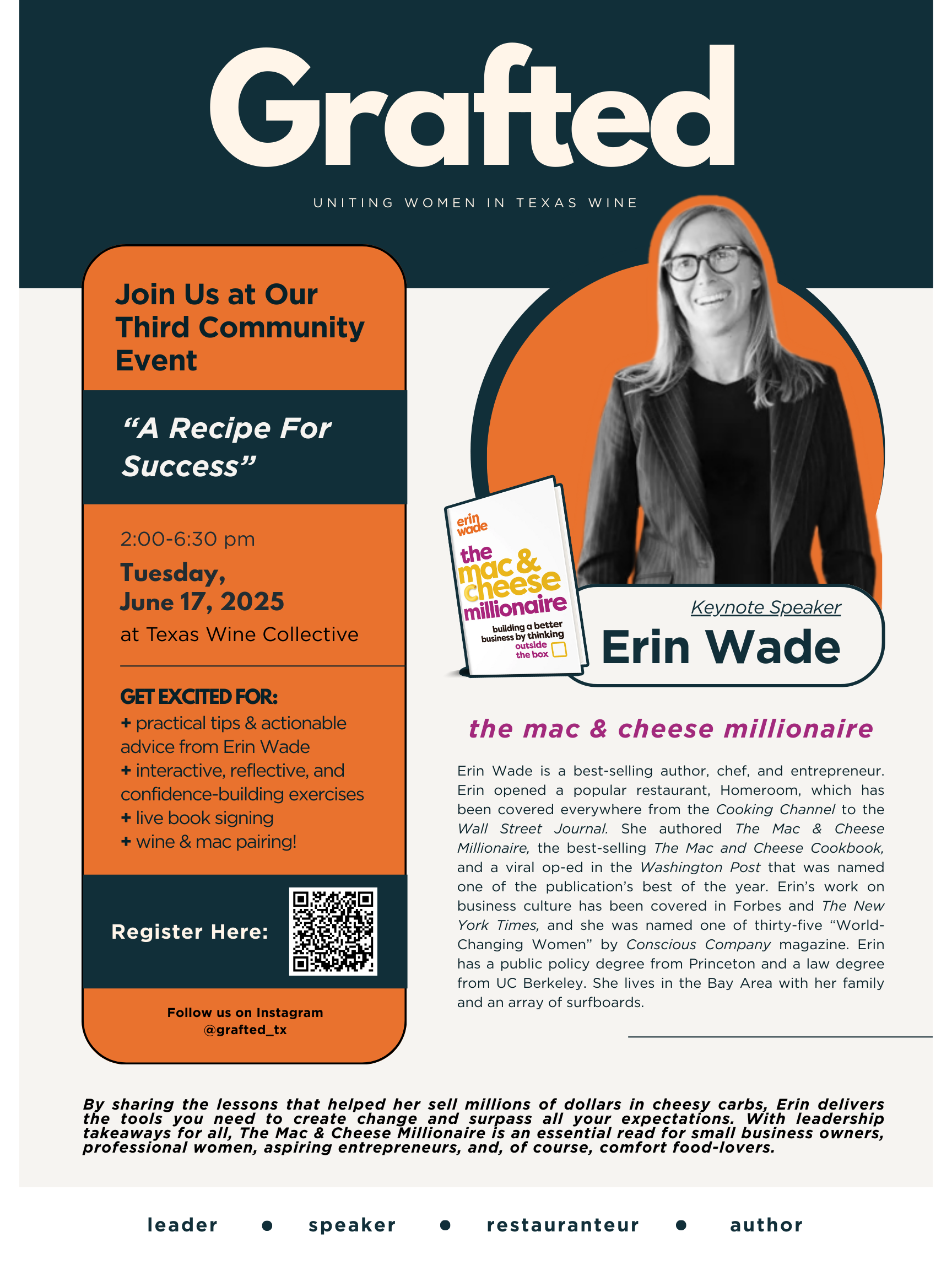 Event Registration — Grafted: Uniting Women in Texas Wine