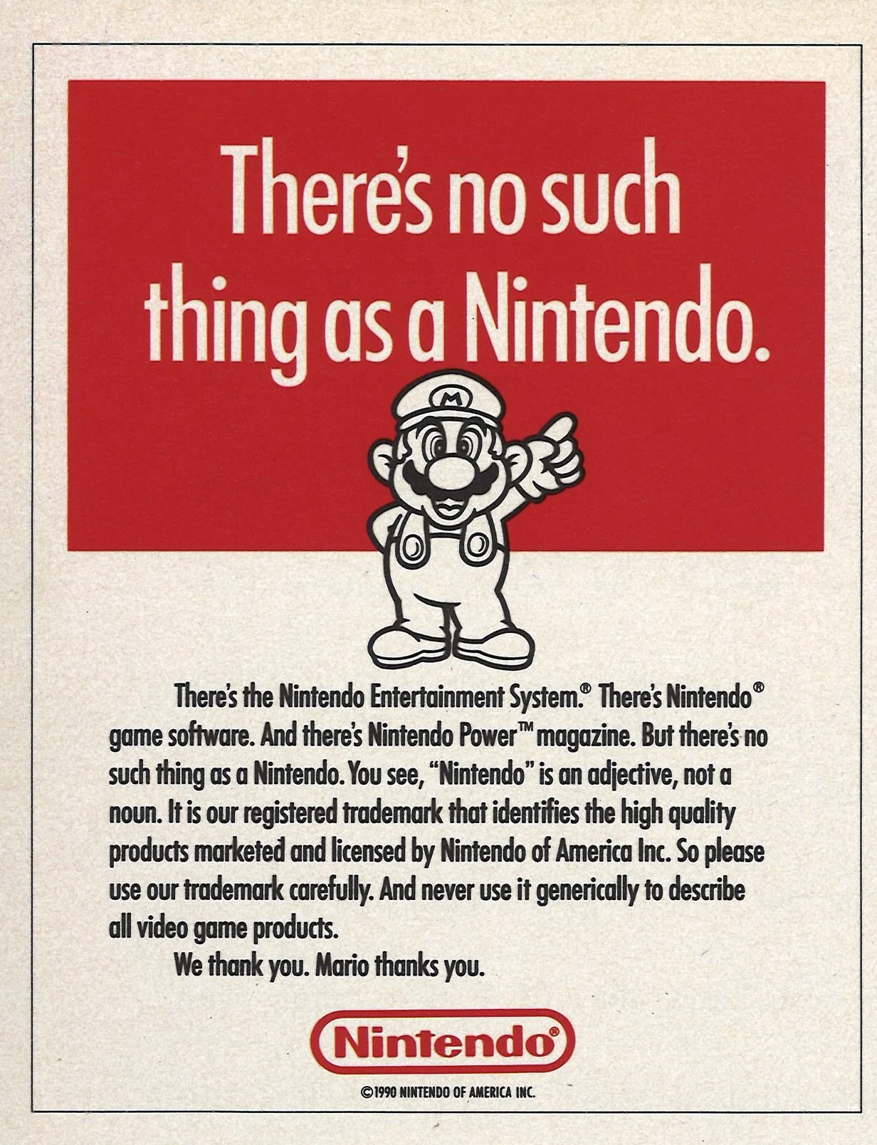 Nintendo — That's a Trademark