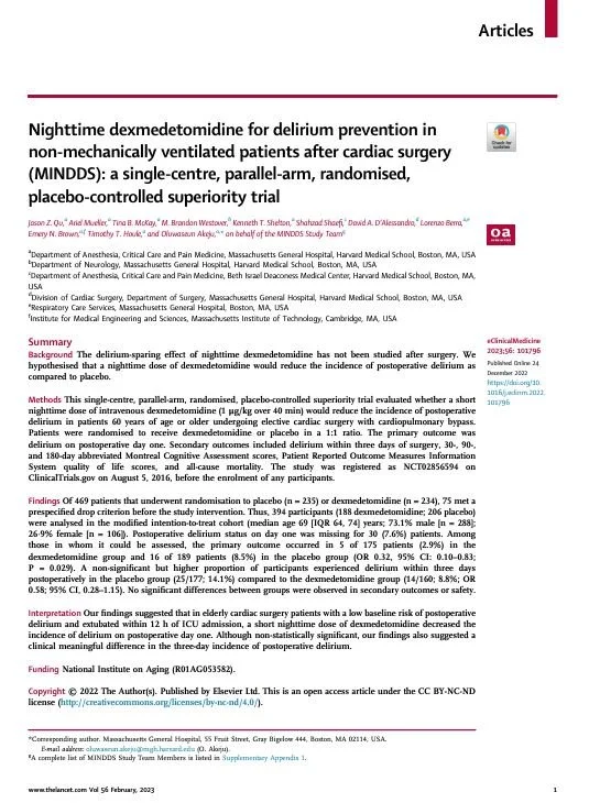 MINDDS II Research Study