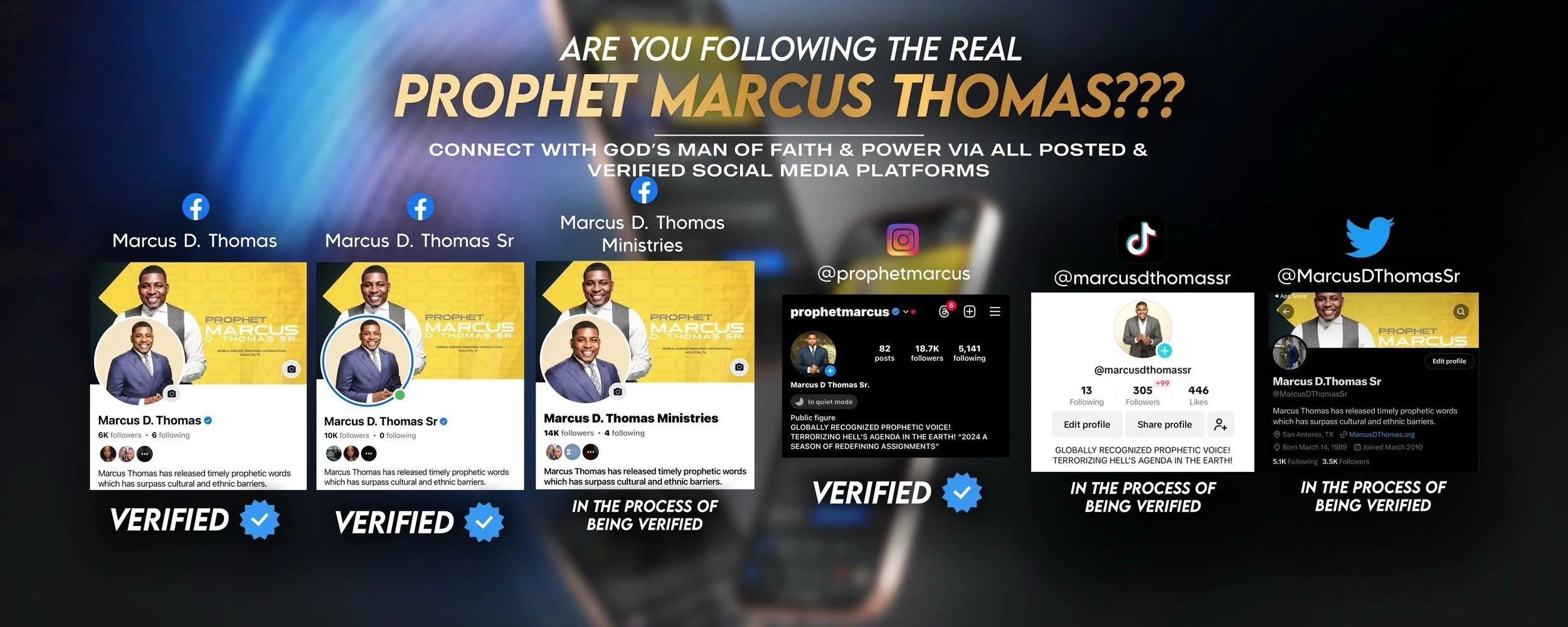 Prophet Marcus D. Thomas Sr.