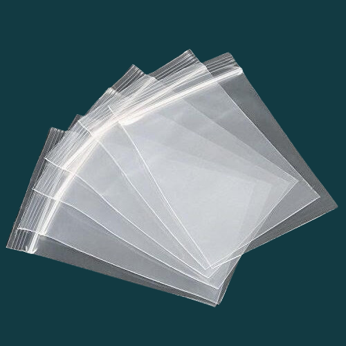 Clear grip seal bags made from 30% recycled content are available in a ...