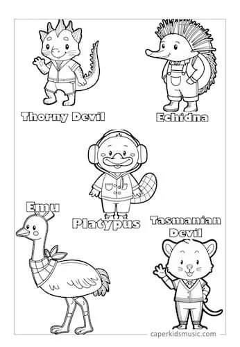 thorny devil coloring pages