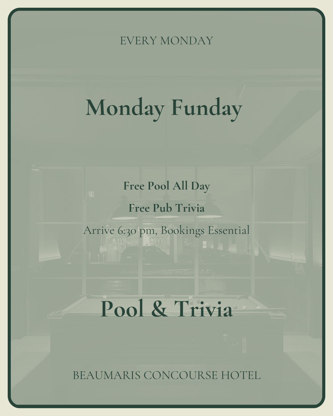 What's On — Beaumaris Concourse Hotel