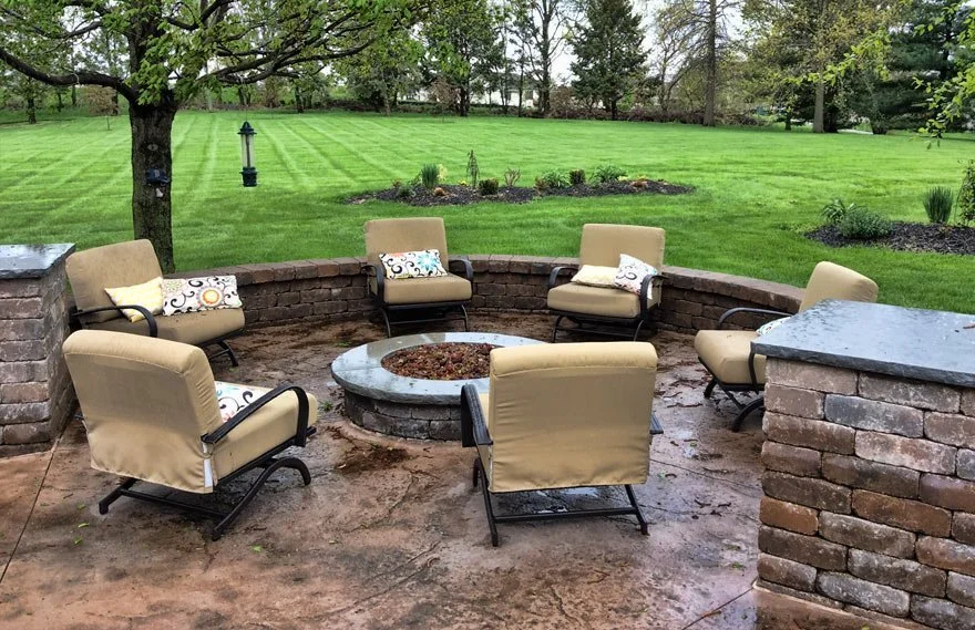 Whiskey Barrel Patio in Norwalk, IA | Earthly Possibilities