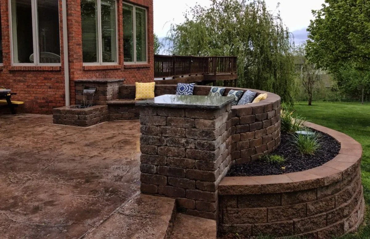 Durable Retaining & Seating Walls in St. Charles, IA | Earthly ...