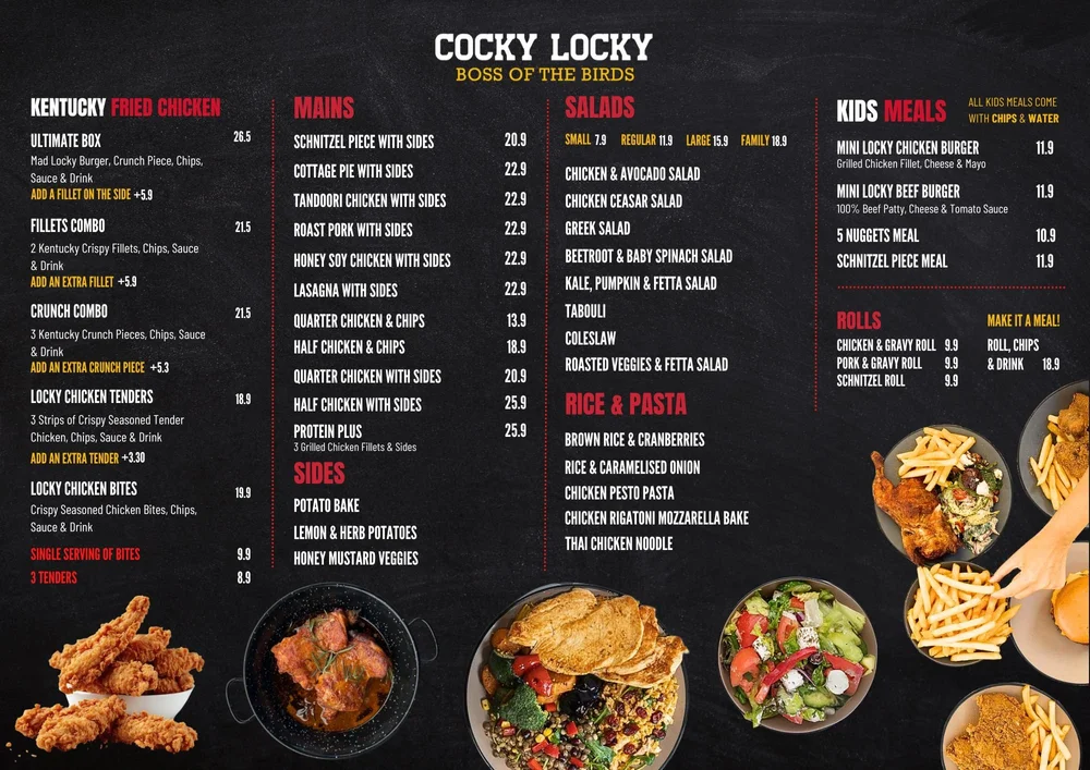 Menu — Cocky Locky